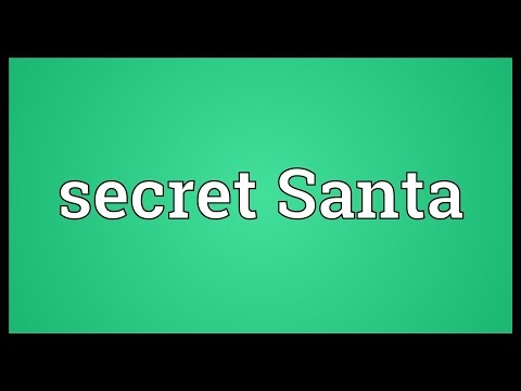 Secret Santa Meaning