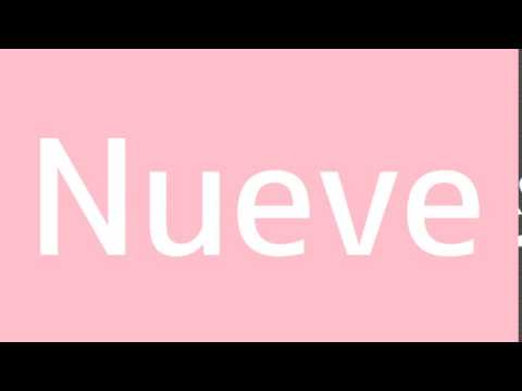 How to say Nine in Spanish