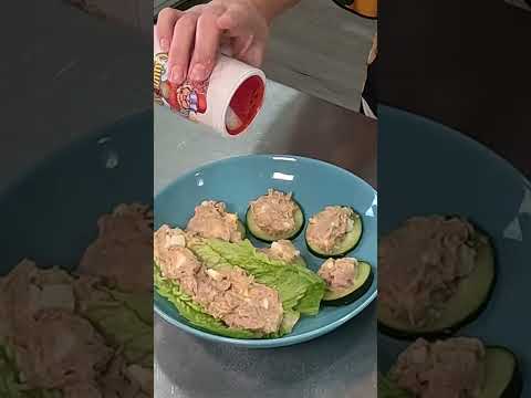 Simple tuna salad, served 2 fresh ways