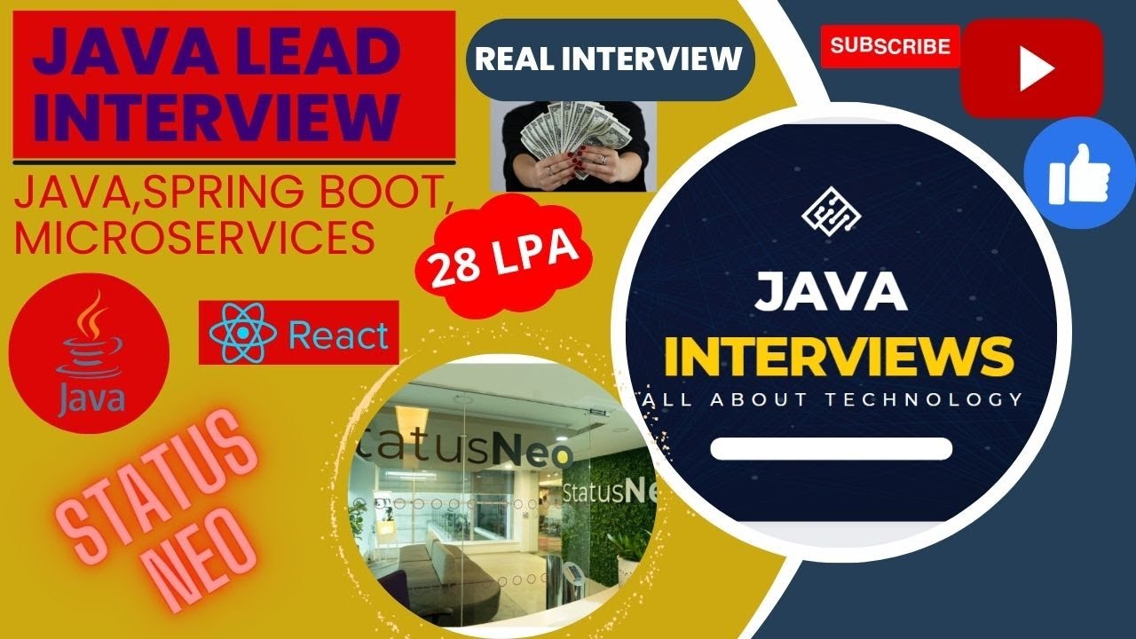 statusneo L2 interview Questions | java interview questions | Java 8 coding Interview |Microservices