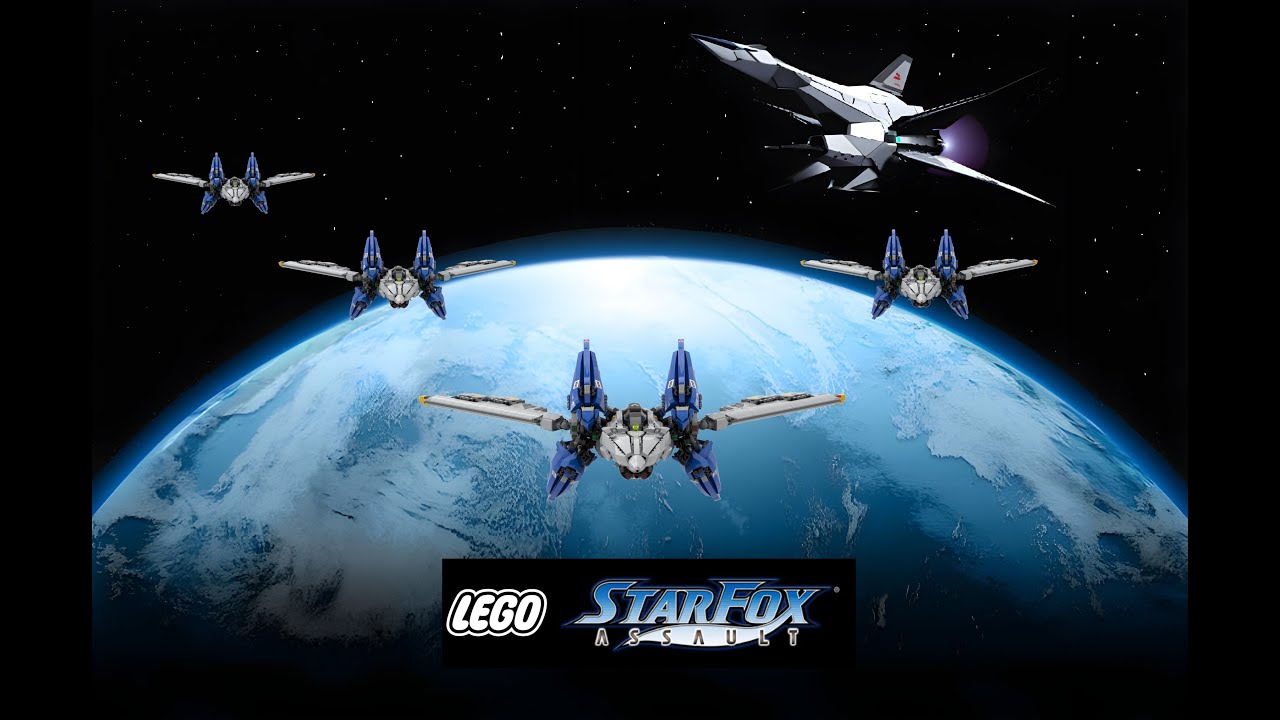 World's first minifig-scale Arwing from Star Fox Assault!