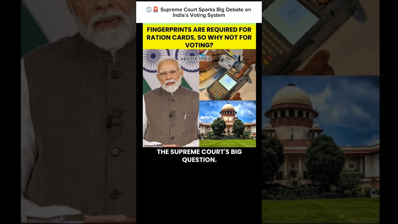 Supreme Court Questions Voting System in India ⚖️ | Biometric Voting Debate Begins 🚨