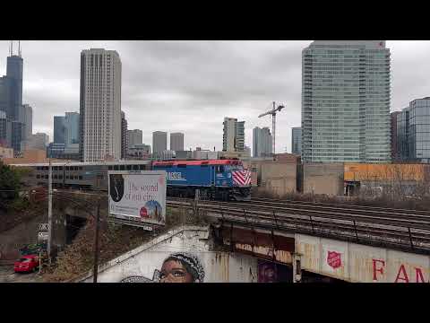 Chicago Metra Train, Union Pacific North (UP-N) Line, Nov 2021