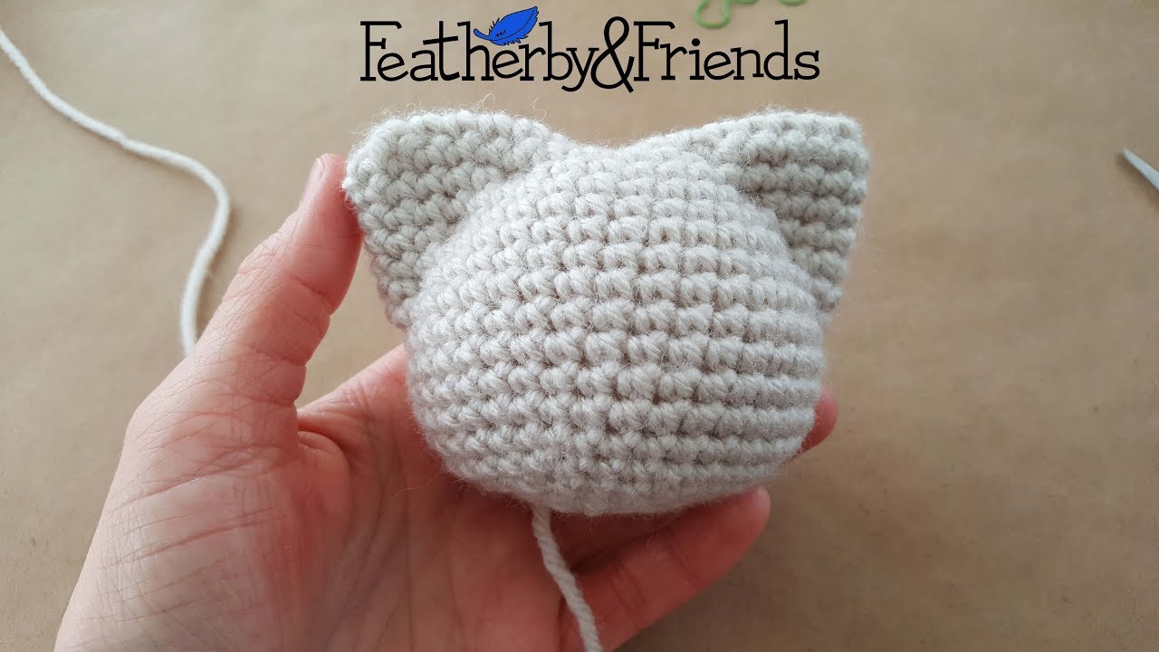 Defining Ears on the Pointy Head - Crochet Tutorial