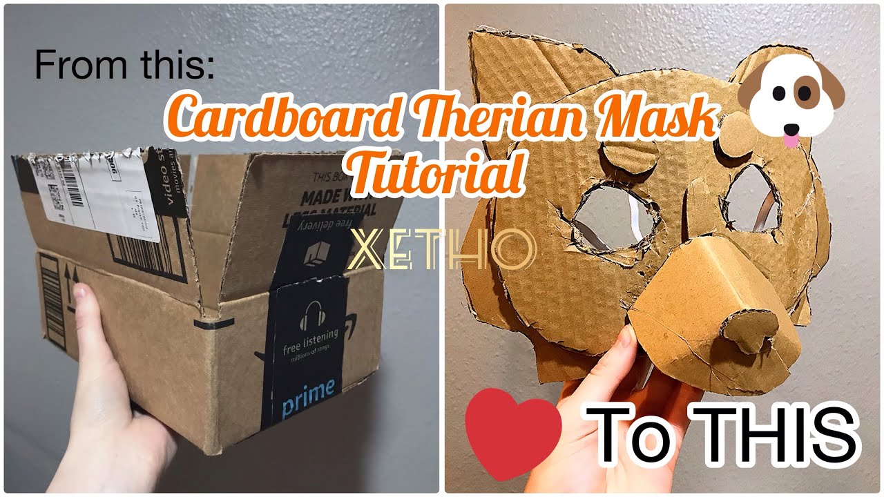 Tutoriel pour fabriquer un masque d'animal en carton