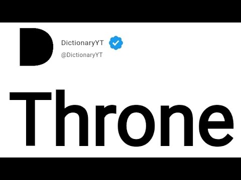 Throne Meaning in English