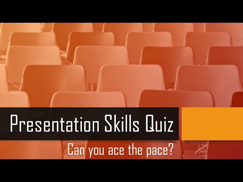 Can You Ace the Pace? Presentation Skills Quiz I Presentation Skills Test I Presentation Skills Mcqs