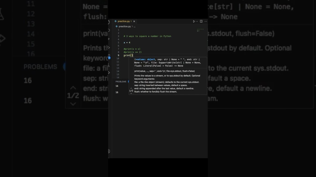 3 Ways to Square a Number in Python #python #programming #coding
