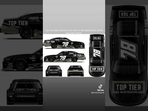 Top Tier Solar Solutions will sponsor Brandon Brown at the Charlotte ROVAL.