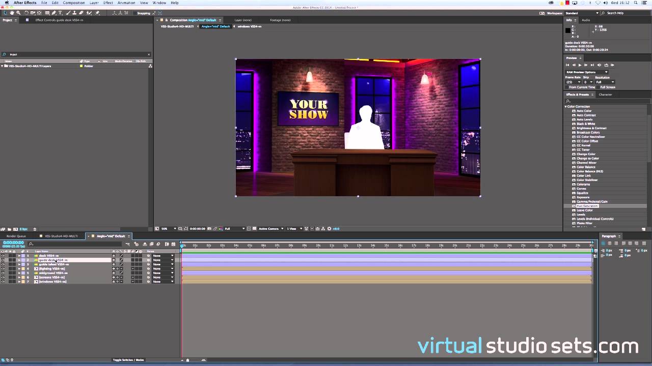 Virtual Set in After Effects