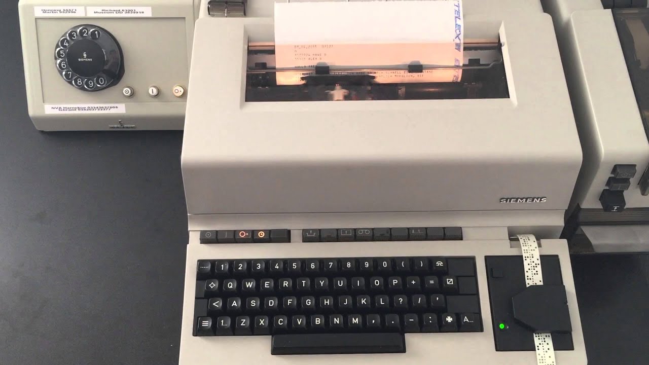 SIEMENS T1000 Fernschreiber / Teletype / Teleprinter / TelexPhone / TELEX / i-Telex