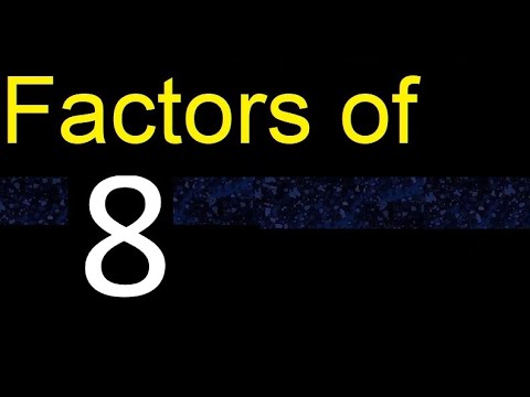 factors of 8 , how to find factors of an integer, dividers of . quick method trick fast