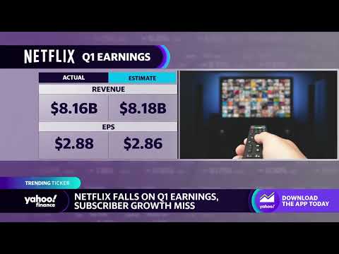 Netflix stock falls on mixed Q1 earnings, subscriber forecast miss