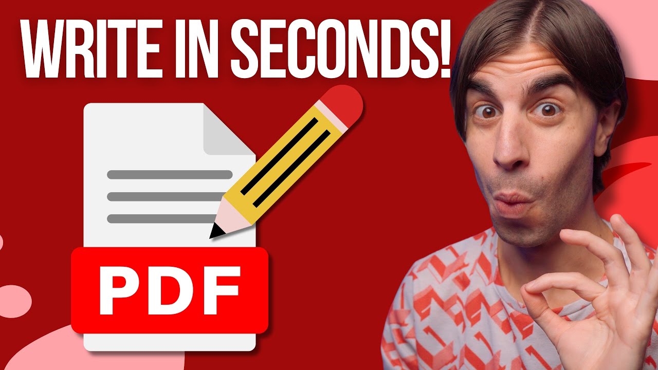 How to WRITE on a PDF | TYPE on a PDF and ADD or EDIT TEXT