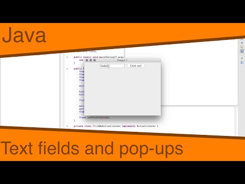Java Ep21 - Text fields and pop-ups