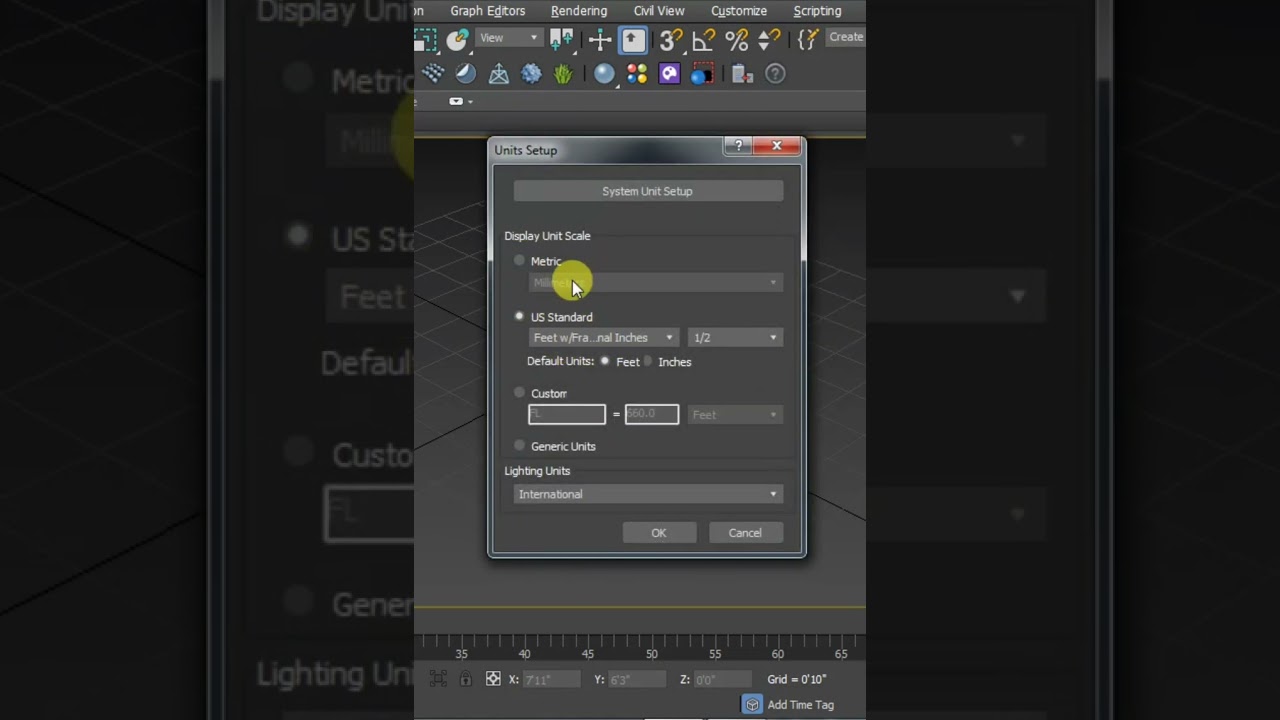 Unit Setup in 3ds max #3dsmax