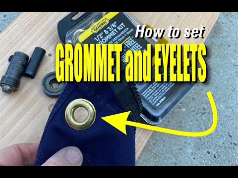 DIY: How to Set Grommets and Eyelets Easily! | Grommet Kit Tutorial