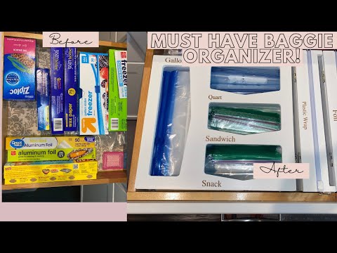 Must Have Organizer: Ziplock Bag Storage Organizer & Wrap Dispenser w/ Cutter Unboxing & Review
