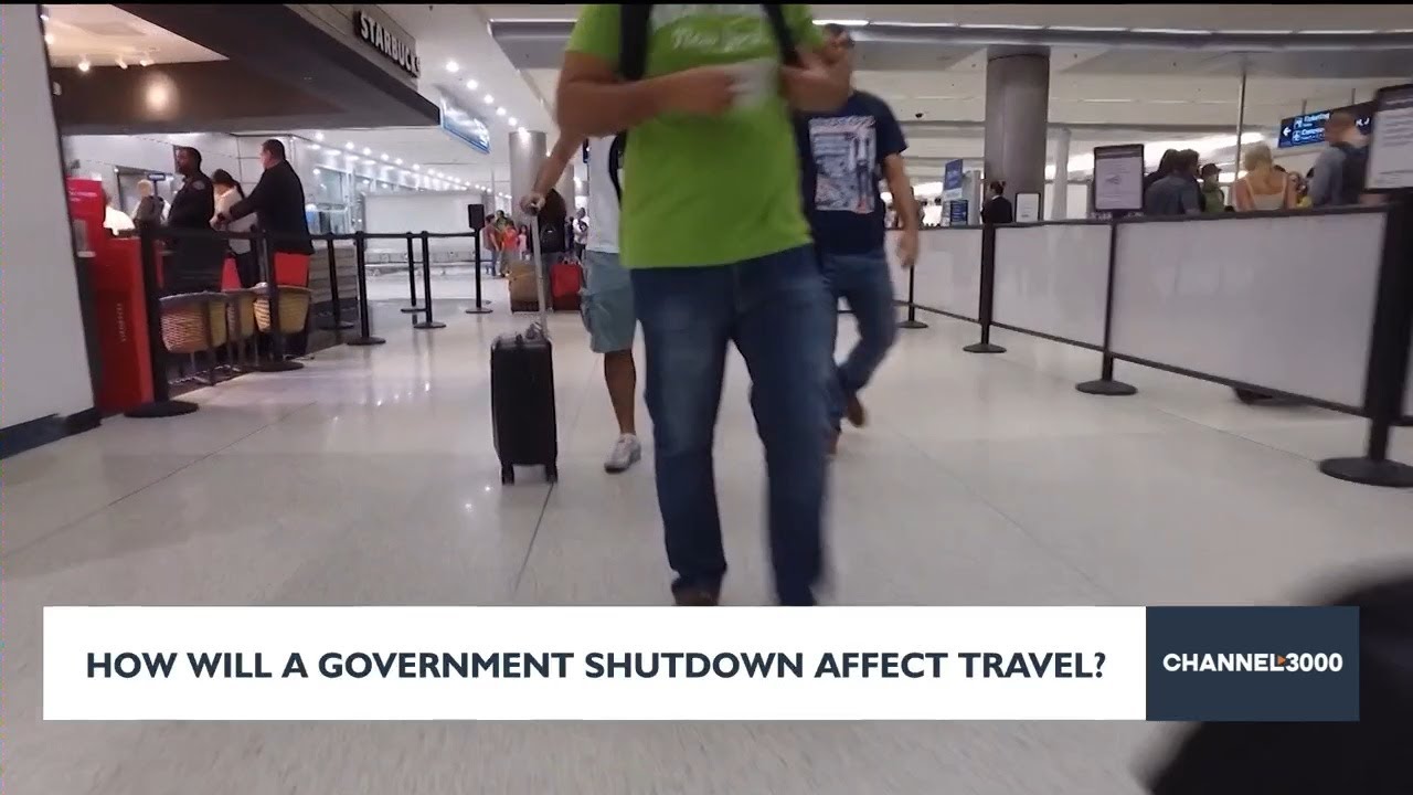 How a potential government shutdown could affect travel