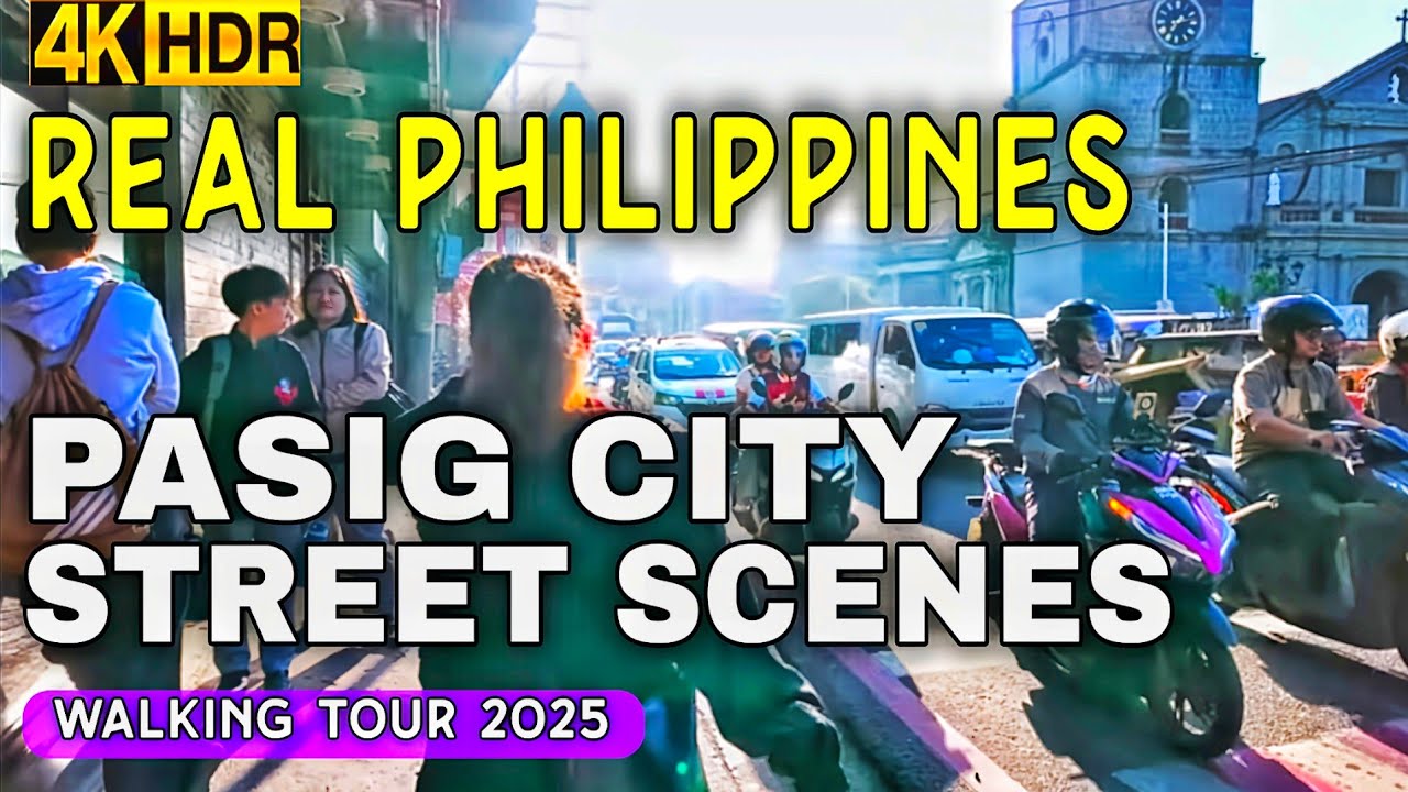 Pasig City Street Walk 2025 🇵🇭 | Real Philippines Urban Life Tour In Stunning 4K HDR
