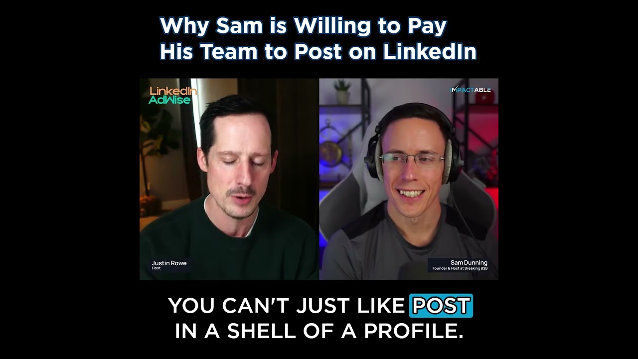 Why Sam is Willing to Pay His Team to Post on LinkedIn