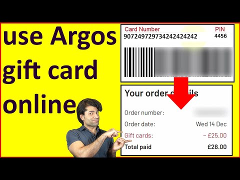 How to use Argos gift card online