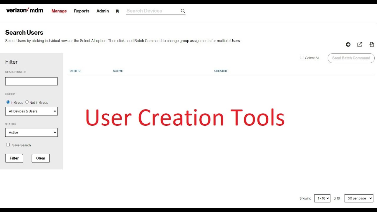 Verizon MDM User Tutorial