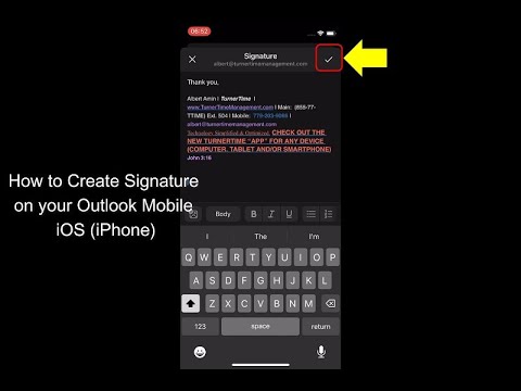 How to Create Outlook Signature on your iOS Device (iPhone/Tablet)