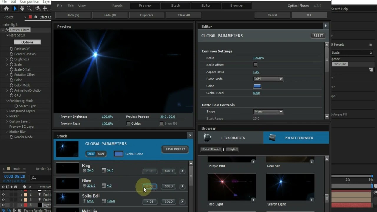 Trapcode Particular Tutorial | Light Flowing The Path