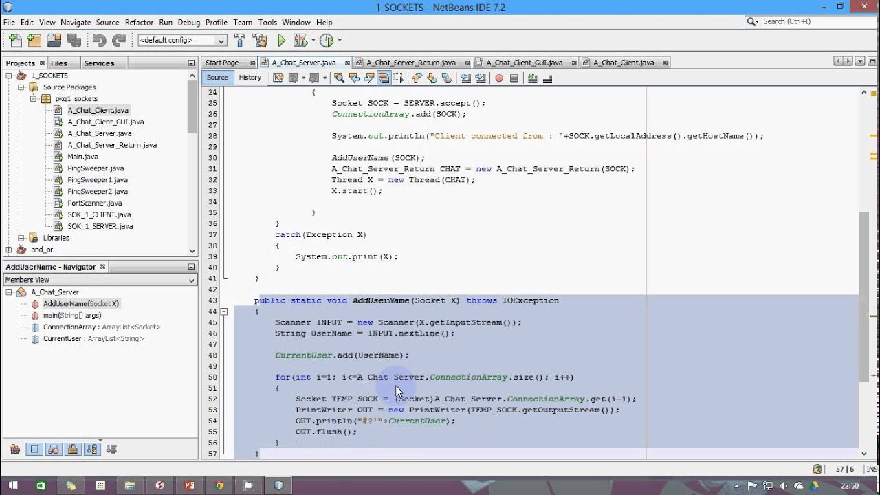 Part 2   Java   Sockets   Coding a Client Server CHAT Room