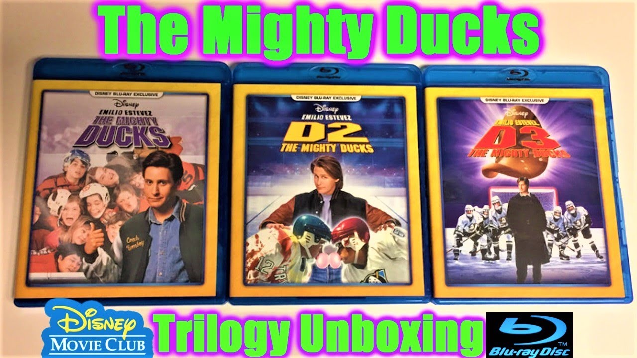 The Mighty Ducks Blu-ray Trilogy Unboxing - Disney Movie Club Exclusives