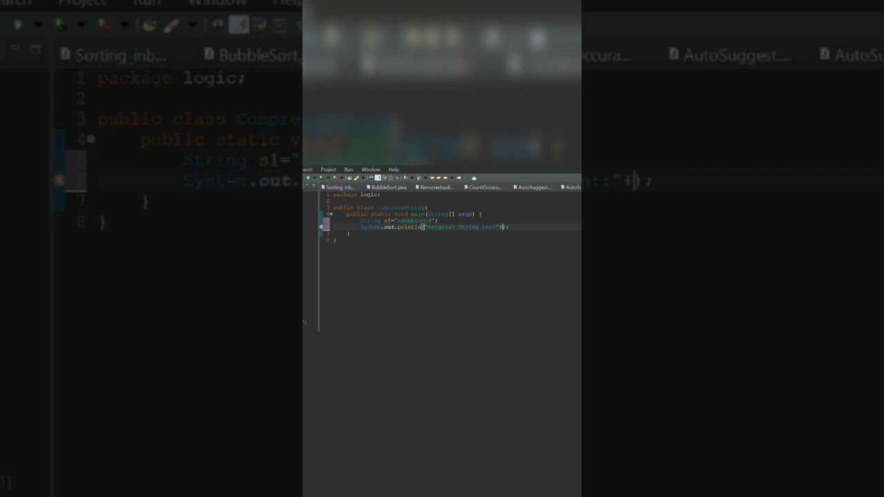 Compress a String using Java. #Java#programming#coding #StringCompression #aabbbccccd_To_a2b3c4d1