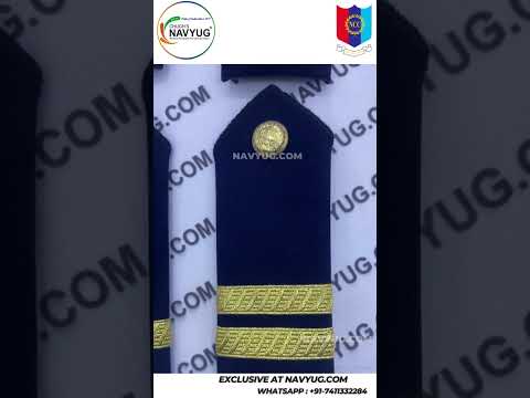 NCC Navy Shoulder Rank Flap Zari - Epaulette Slip on Slider Flap (SCUO | CUO) : Chughs Navyug
