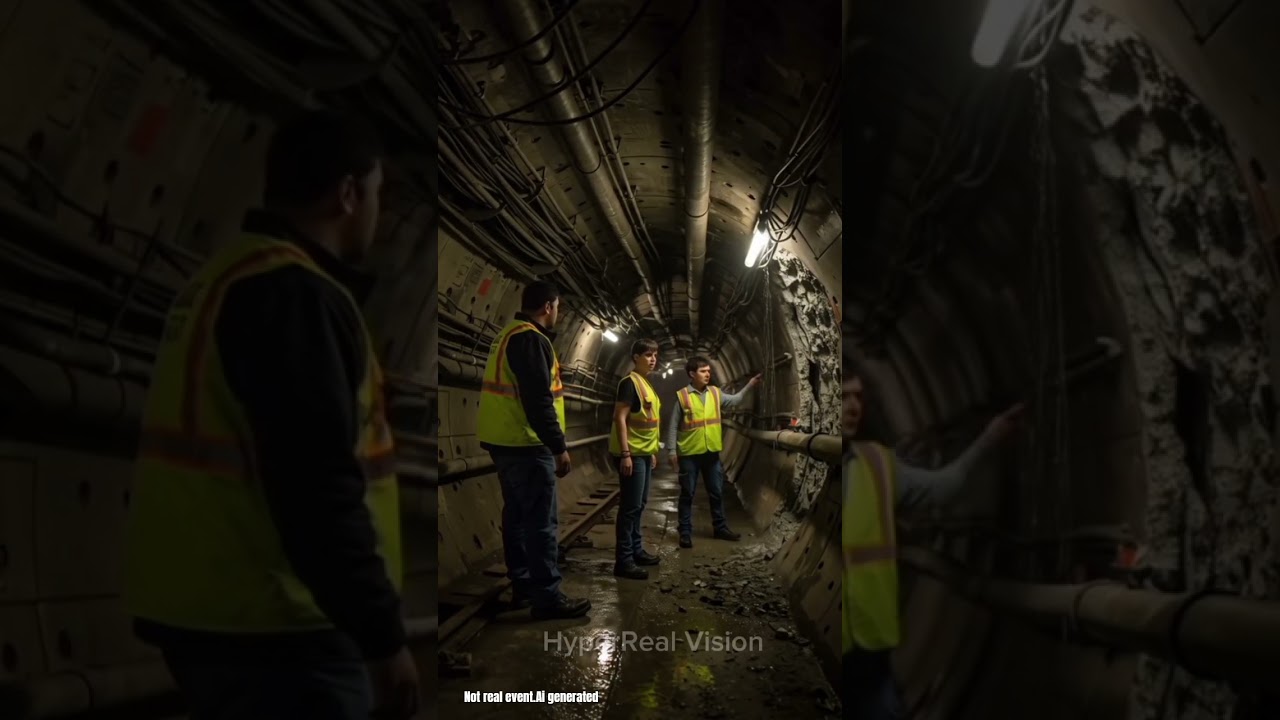 💥🚇Huge explosion at underground metro tunnel.#explosion #shocking #accidentscaughtoncamera