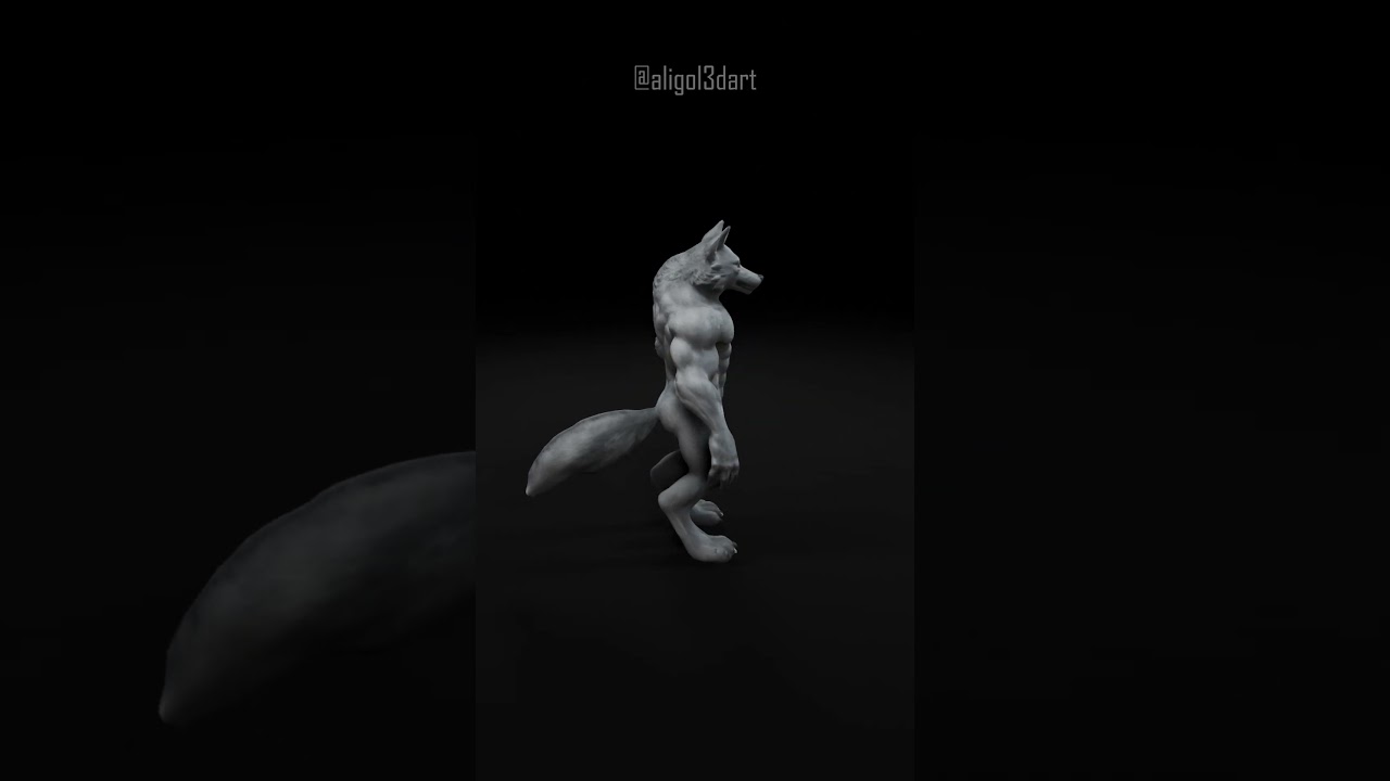 Anthropomorphic Rig-Ready Wolf - Low Poly Asset