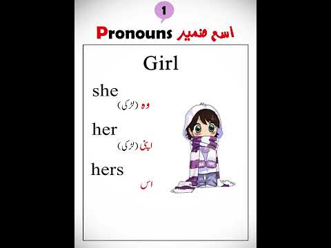 PRONOUNS | learn different pronouns about she (for girl) #short