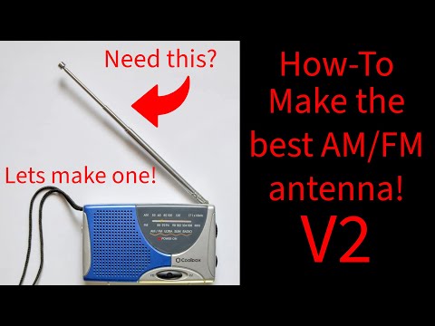 How To Make the BEST AM/FM Antenna (EASY) DIY Cheap PROJECT Walkthrough (V2) #howto #easy #diy