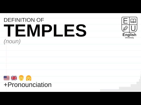 TEMPLES meaning, definition & pronunciation | What is TEMPLES? | How to say TEMPLES