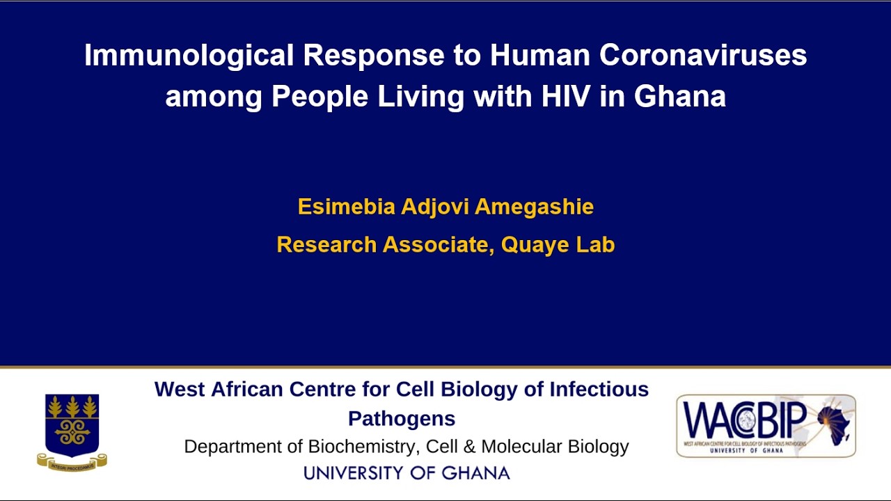 GVN - USF Forefront of Virology Webinar featuring Esimebia Amegashie
