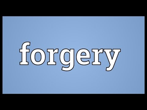 Forgery Meaning