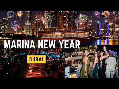 Dubai Marina New Year’s Fireworks 2025 Show 🇦🇪 4K