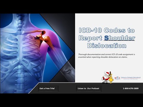 Shoulder Dislocation - ICD-10 Codes