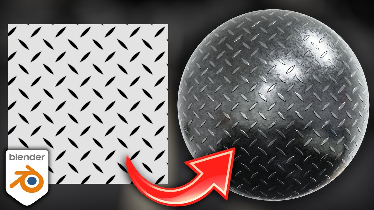 Procedural Diamond Plate Metal Material (Blender Tutorial)
