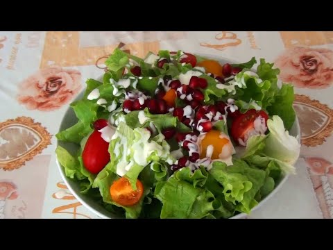How to Make Healthy Salad Recipe | Green Batavia Lettuce Salad | Healthy Salads for Summer