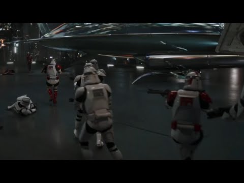 Clones attack Naboo Royal Guard - The Mandalorian Season 3 Episode 4