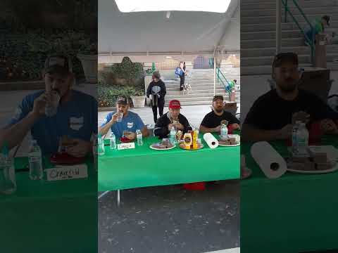 Livermush Eating Contest at The Livermush Festival in Shelby NC (Full 7 minute video on my channel)