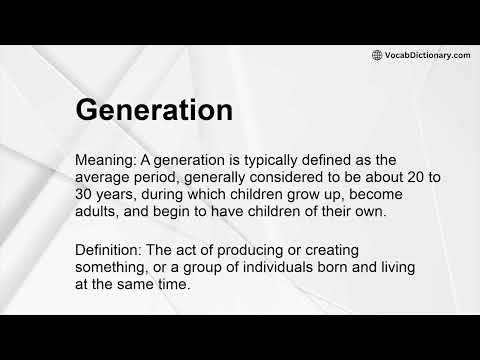 Generation Meaning