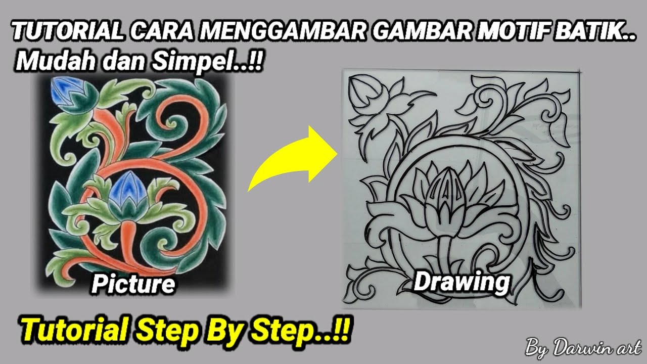 Tutorial Cara Menggambar Motif Batik yang Mudah dan Simpel