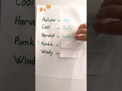 ????Autumn Synonyms: Enhance Your Vocabulary!????