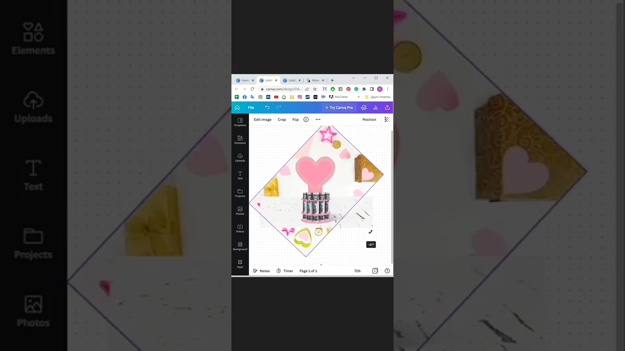 CUSTOMIZE the MOCKUP BACKGROUND in CANVA for the transparent Money Cake PNG Mockup #shorts #canva